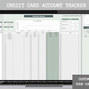 Bank Account, Google Sheets Financial Planner, Credit Card Tracker ...