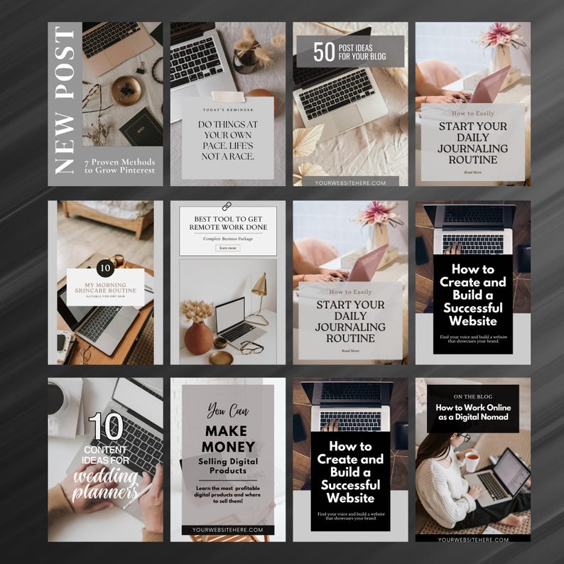 30 Pinterest Pin Templates | Pinterest Templates | Pinterest Templates ...
