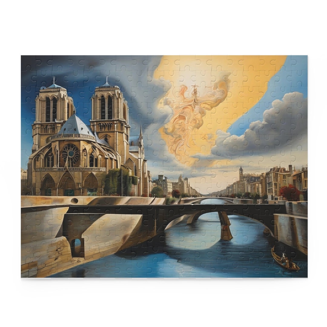 Salvador Dali Notre Dame Jigsaw Puzzle 120, 252, 500-piece - Etsy