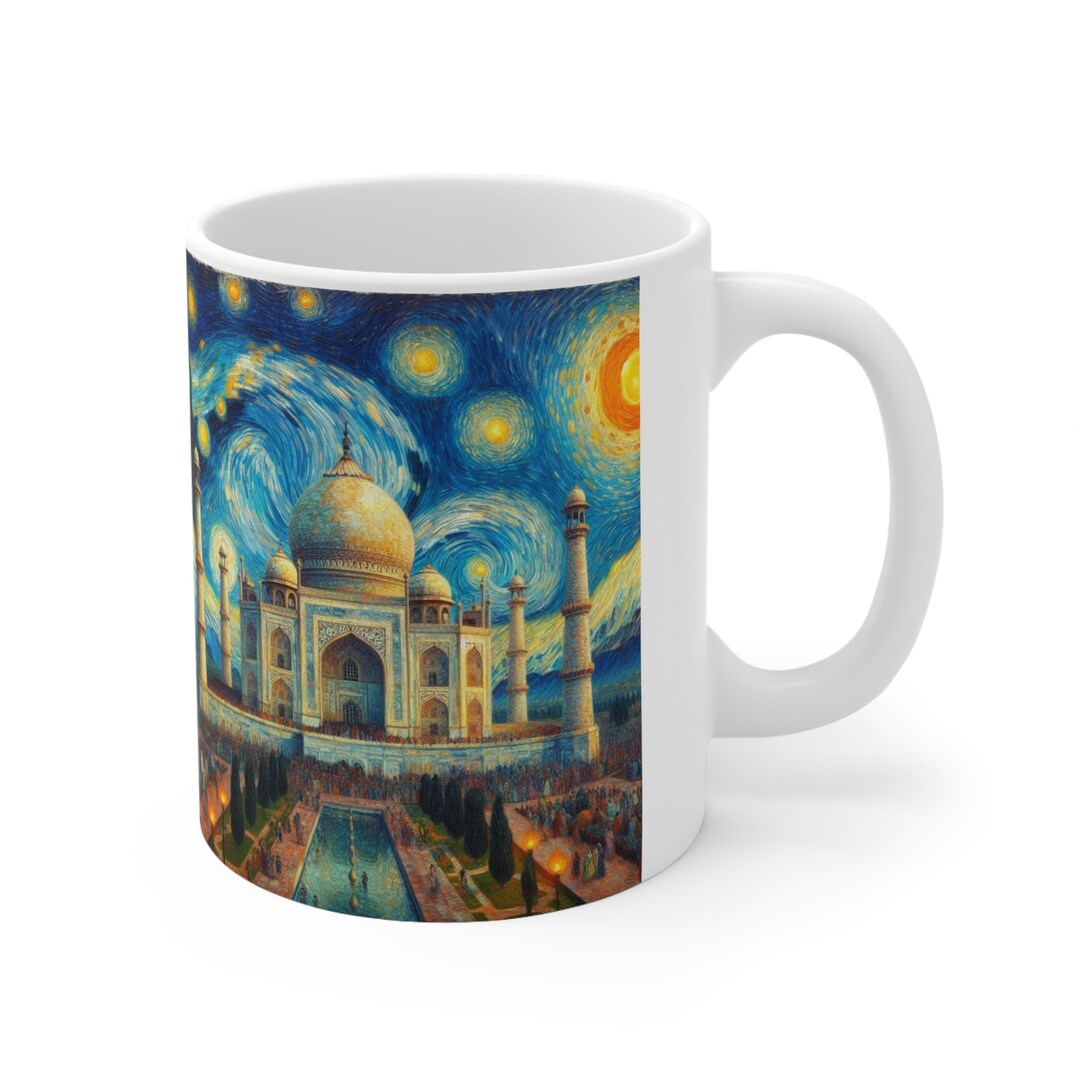 Van Gogh Taj Mahal Ceramic Mug 11oz - Etsy