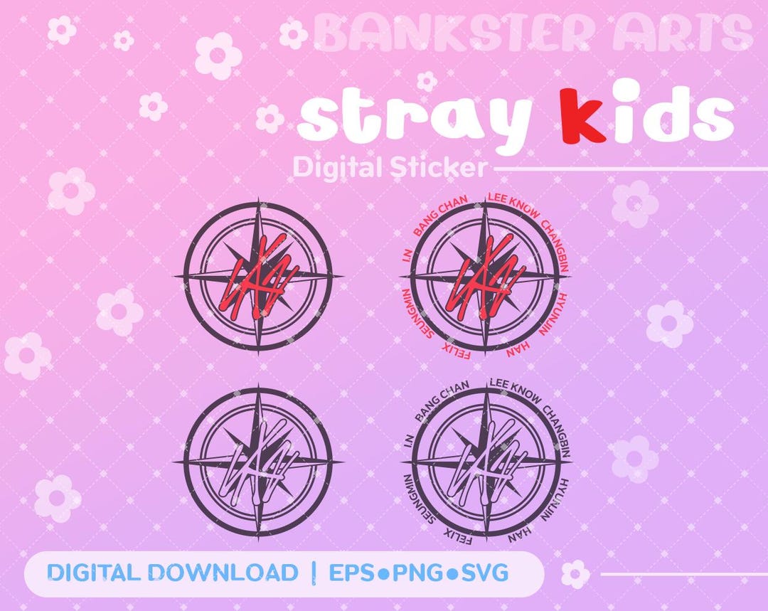Stray Kids Skz Name Svg Cut File for Cricut Kpop , Png for Vinyl ...