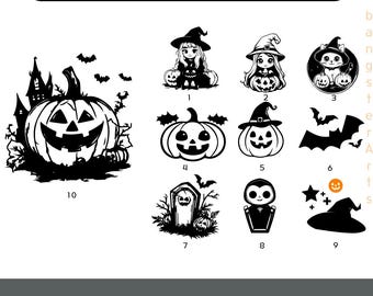 140 HALLOWEEN SVG Bundle, Halloween Svg Files for Cricut, Halloween Svg ...