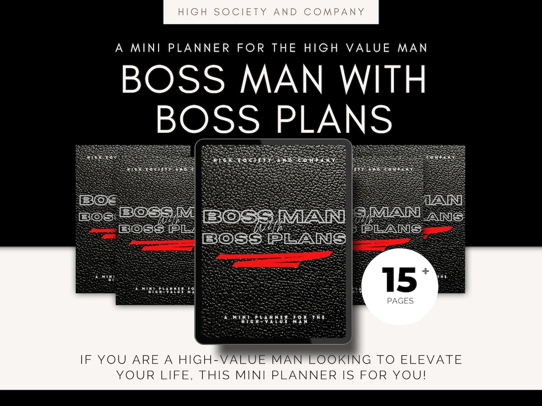 Digital Planner for High-value Men, Digital Planner, Planner for Men ...