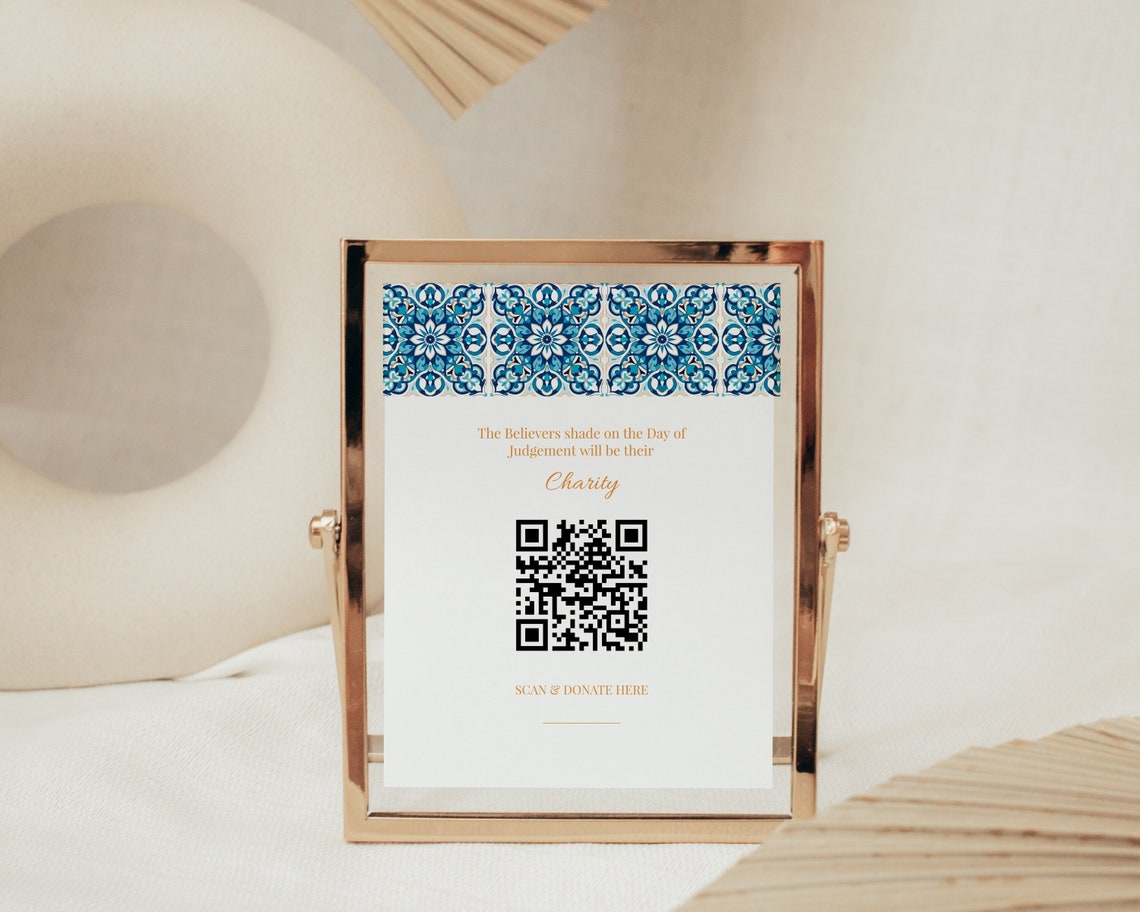 Editable Ramadan Charity Sign, Instant Download Template, Ramadan ...