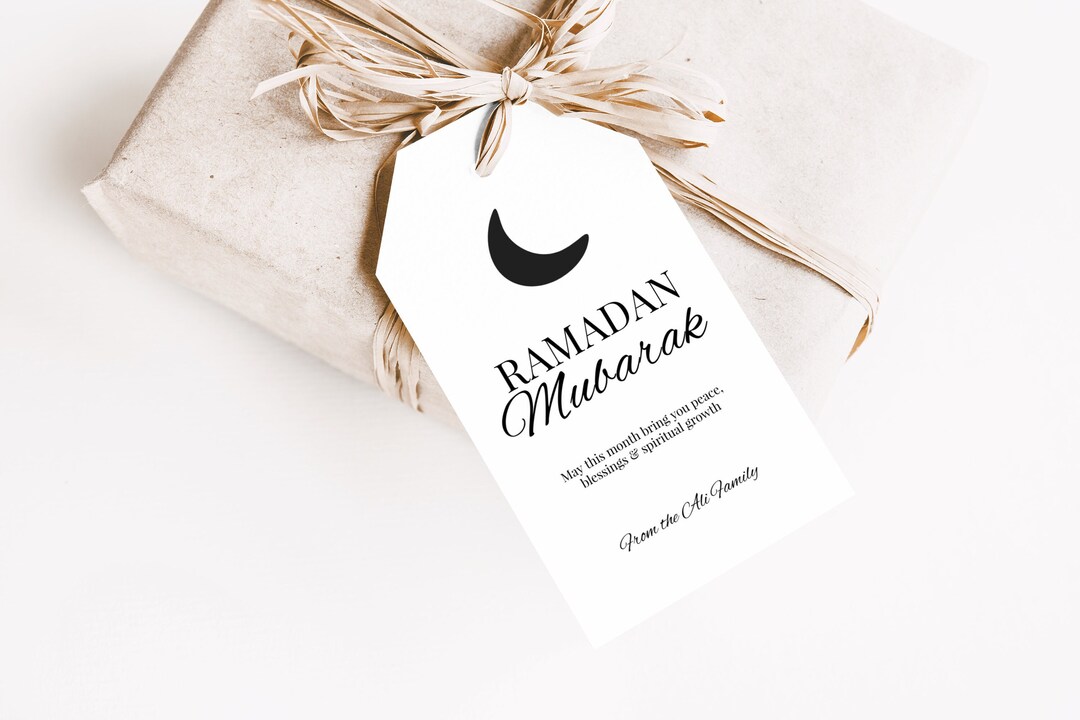 Editable Ramadan Gift Tag, Instant Download Template, Ramadan Kareem ...