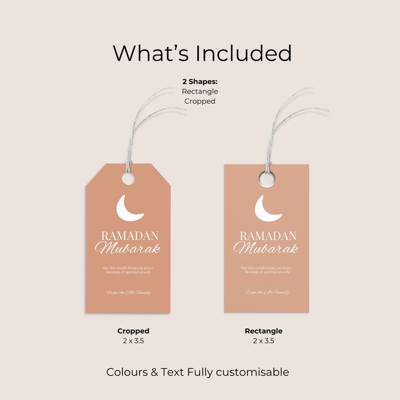 Editable Ramadan Gift Tag, Instant Download Template, Ramadan Kareem ...