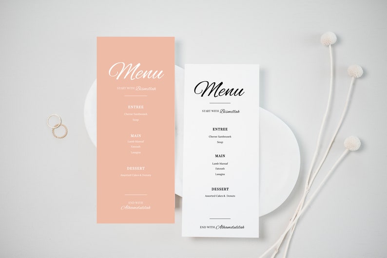 Editable Iftar Dinner Menu Card, Instant Download Template, Ramadan ...
