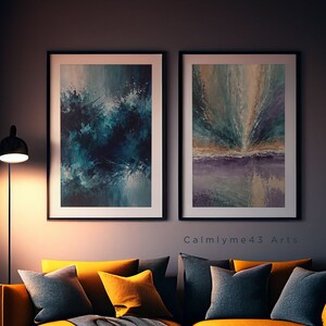 25 Relaxing Abstract, Digital PNG Files, Peaceful Calm Wall Art ...