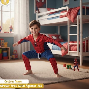 Custom Superhero Birthday Pajamas - Etsy