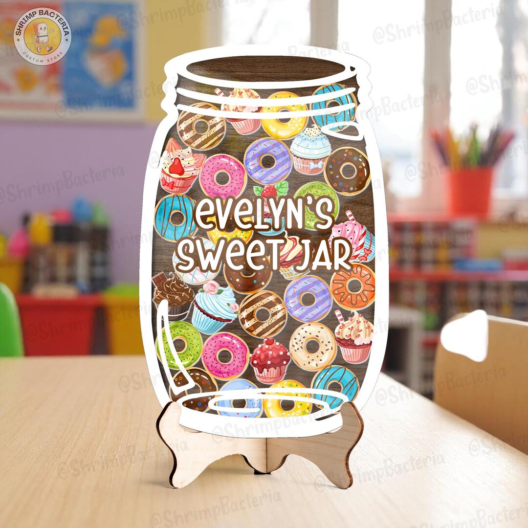 Custom Cake Reward Jar, Solar System Reward Jar, Back to School Gift ...