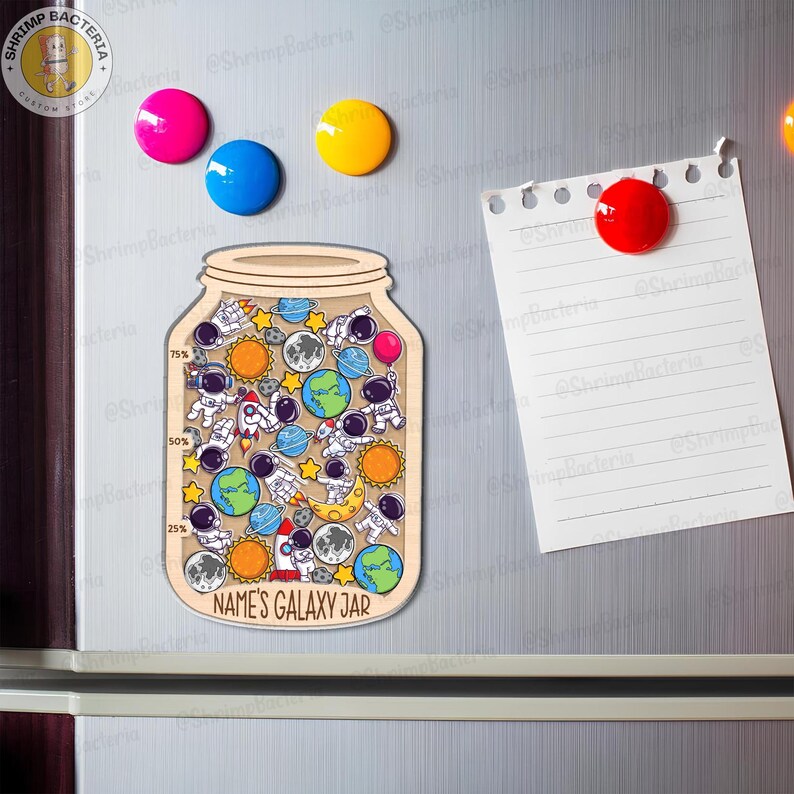 Custom Name's Galaxy Reward Jar, Astronaut Star Reward Jar, Back to ...