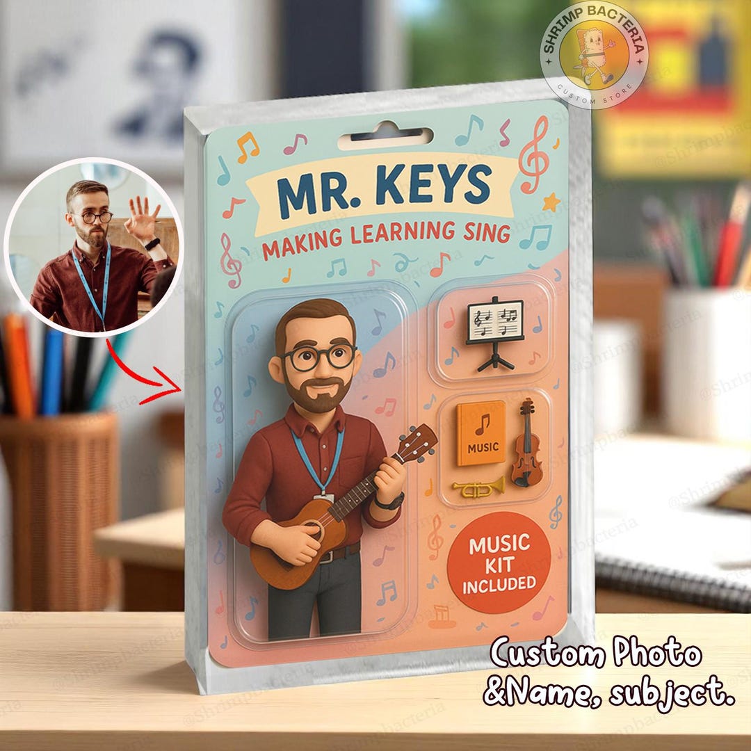Custom Music Teacher 2D Acrylic Block Plaque, Personalized Teacher Gift ...