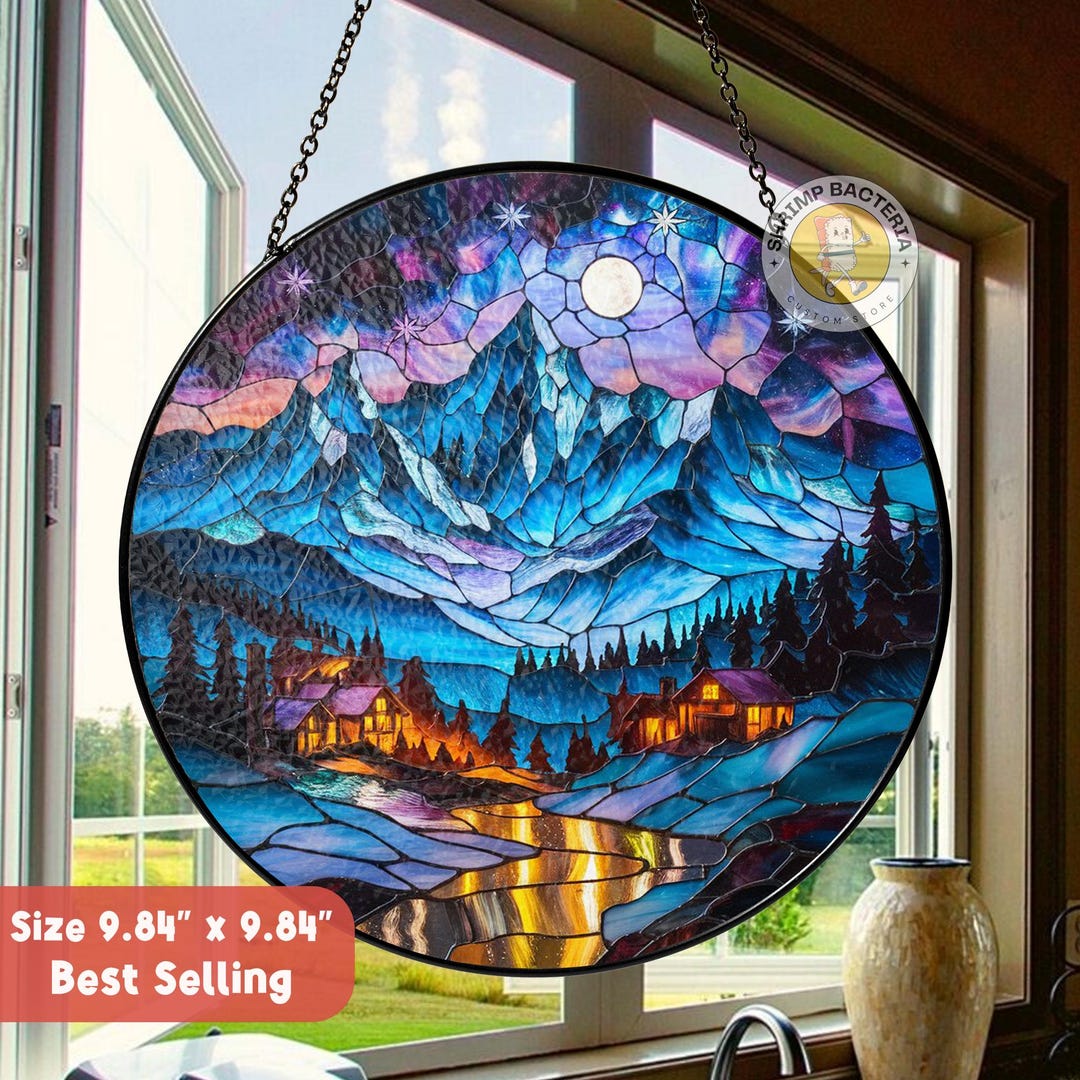 ACOTAR Night Court City of Star Stained Glass Suncatcher, Velaris ...