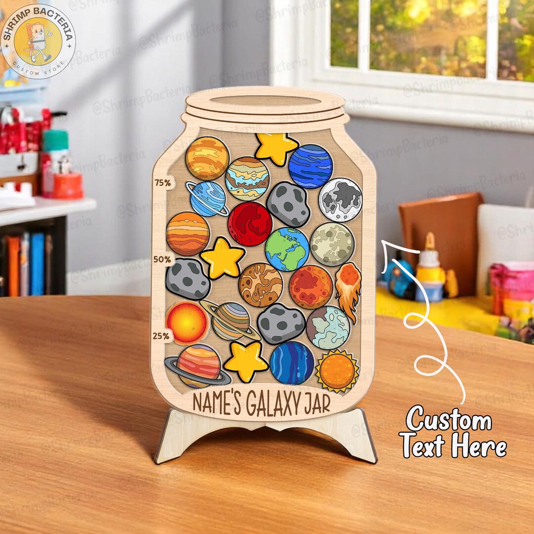 Custom Name Reward Jar, Solar System Planets Reward Jar, Back to School ...