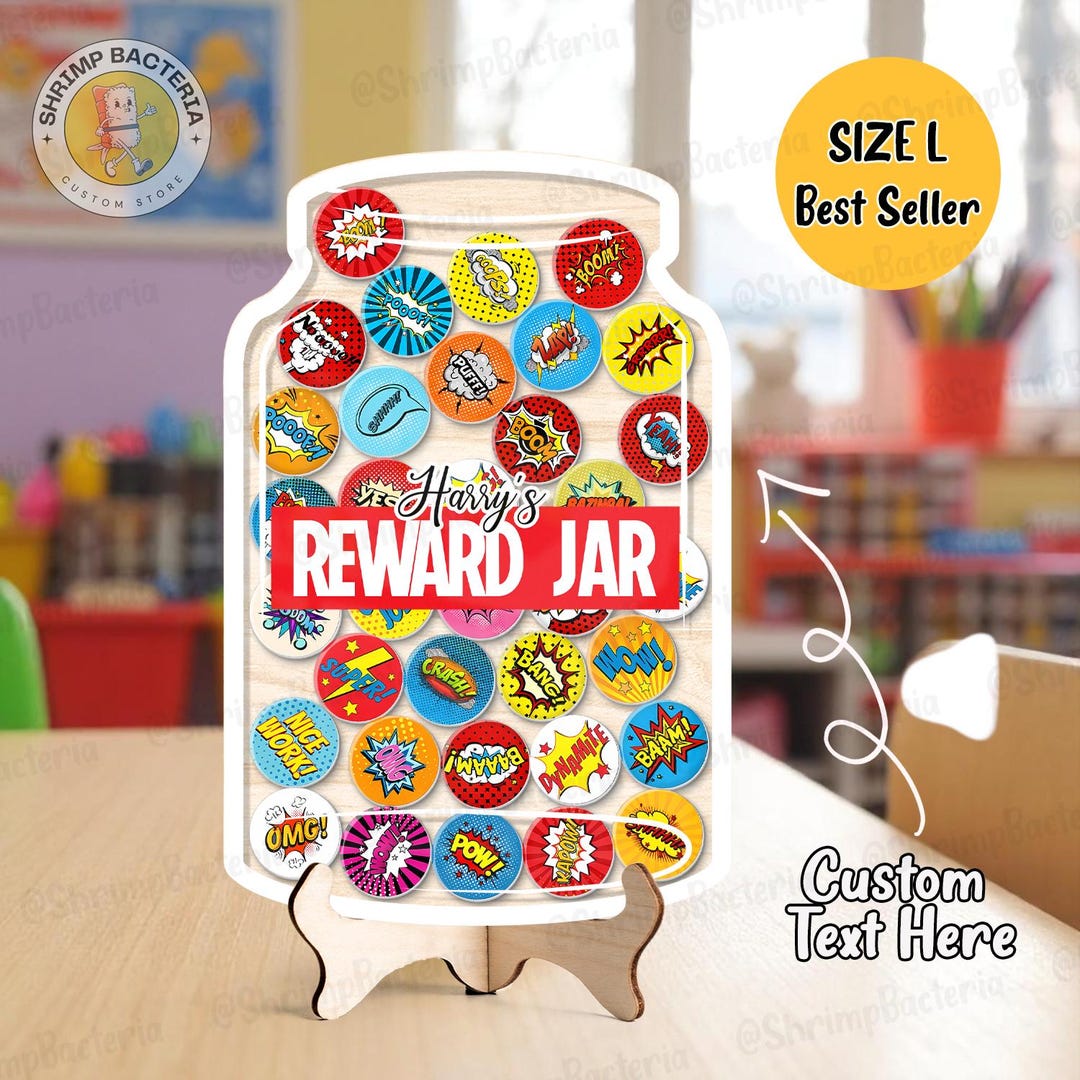Disney Magnetic Reward Jar With Tokens, System Behavior, Superhero ...