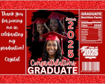 Personalized Graduation Theme Chip Bag *digital File* A Unique Addition ...