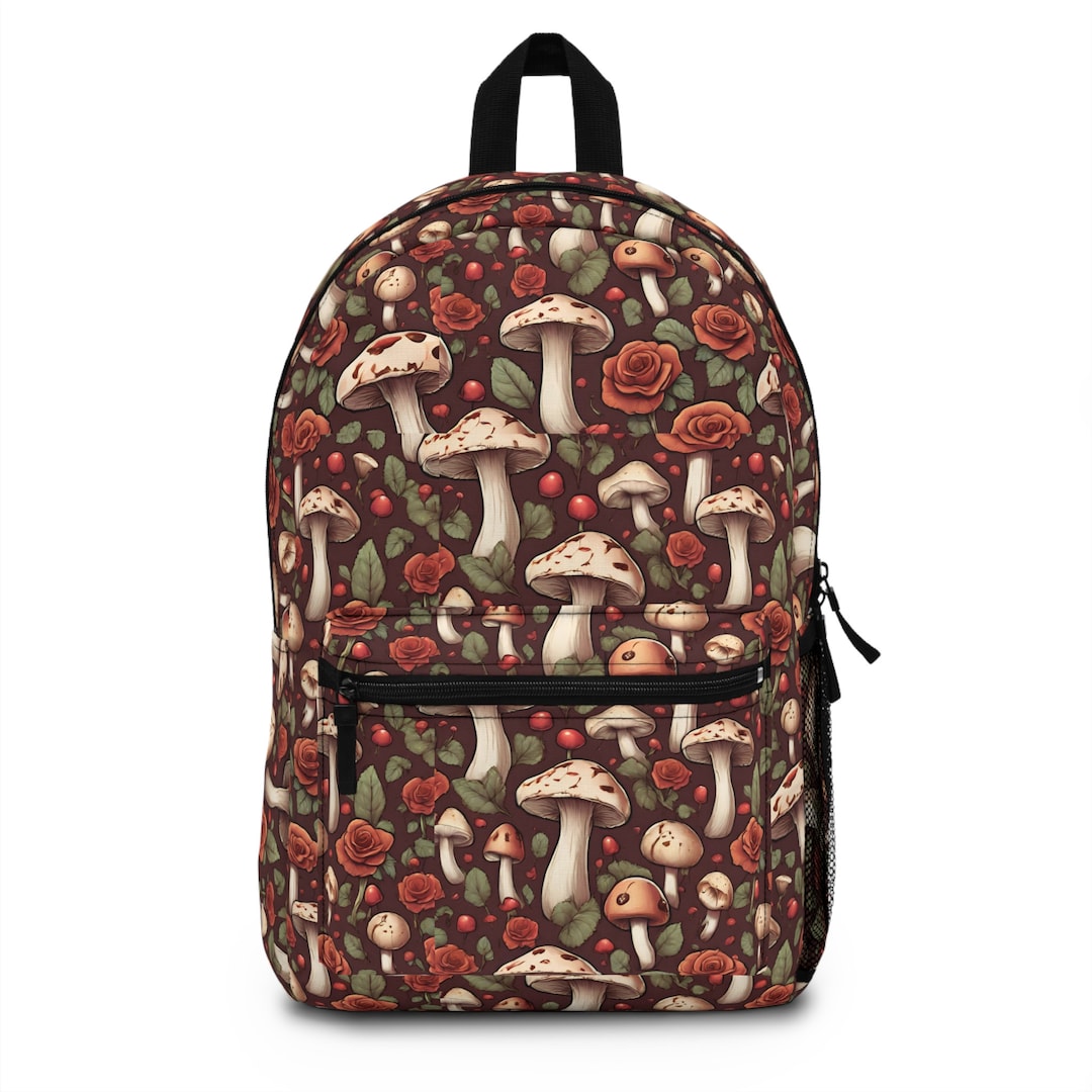 Backpack for School, Camping Bag, Mushroom Travel Backpack, Gift for ...