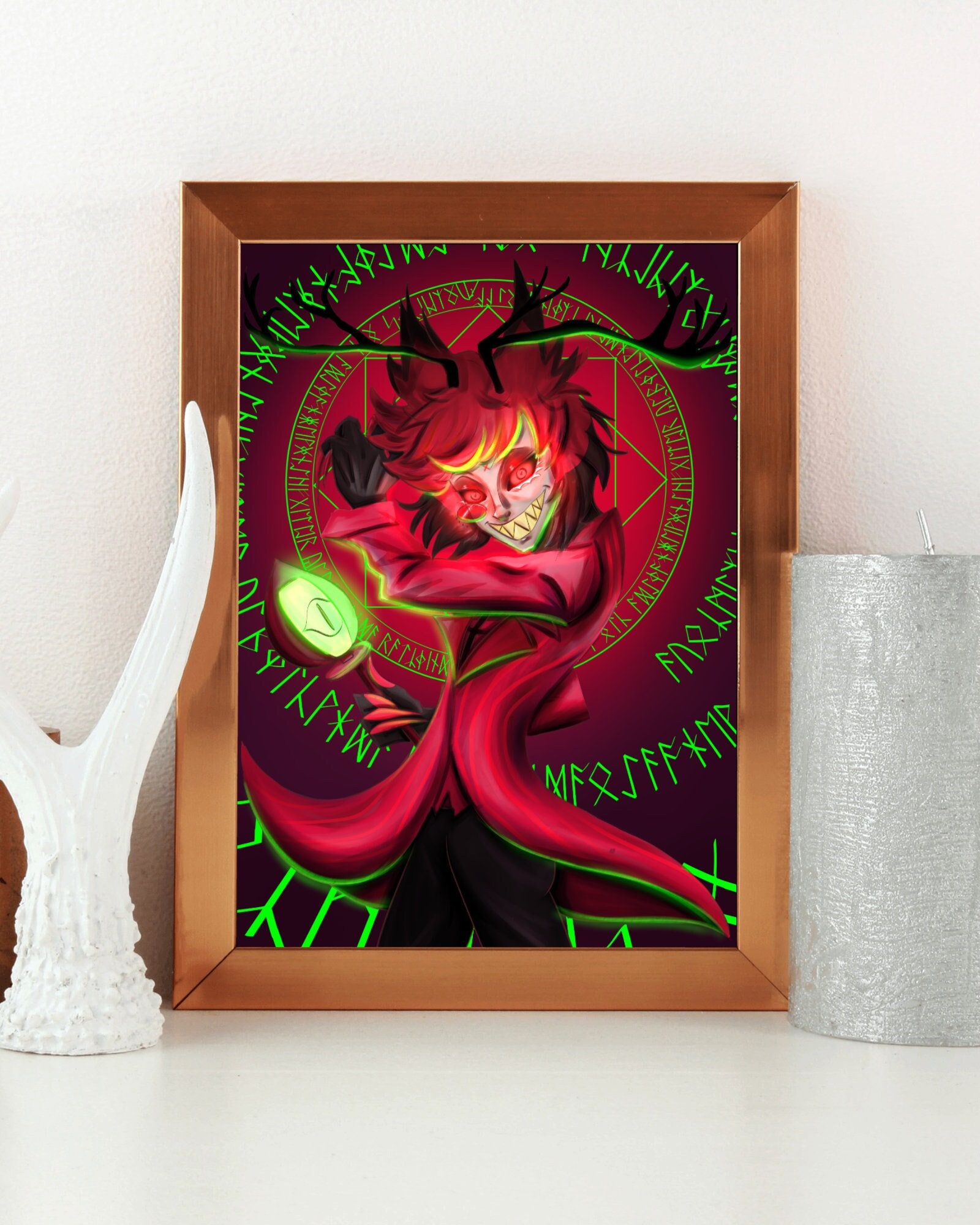Alastor Hazbin Hotel Print - Etsy