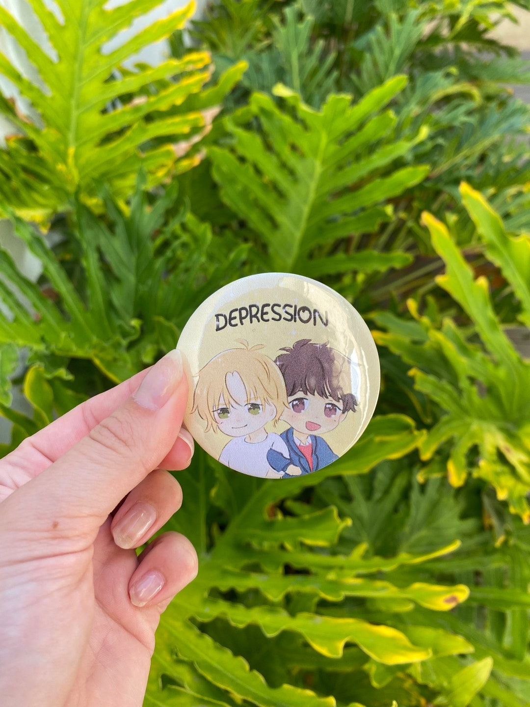 Banana Fish Badge - Etsy