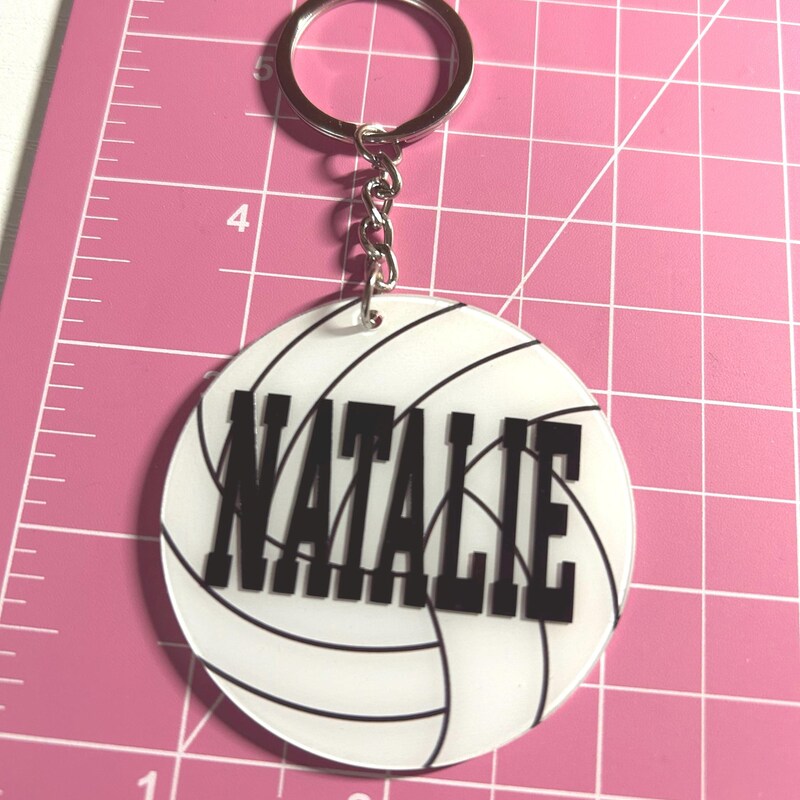 Volleyball Keychains - Etsy