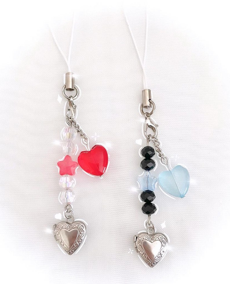Matching Heart Locket Phone Charms - Etsy