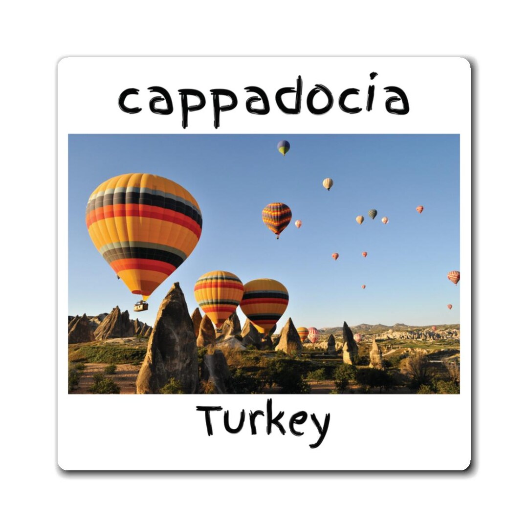 Fridge Magnet - Colorful Cappadocia Hot Air Balloon Magnets Set, Travel ...