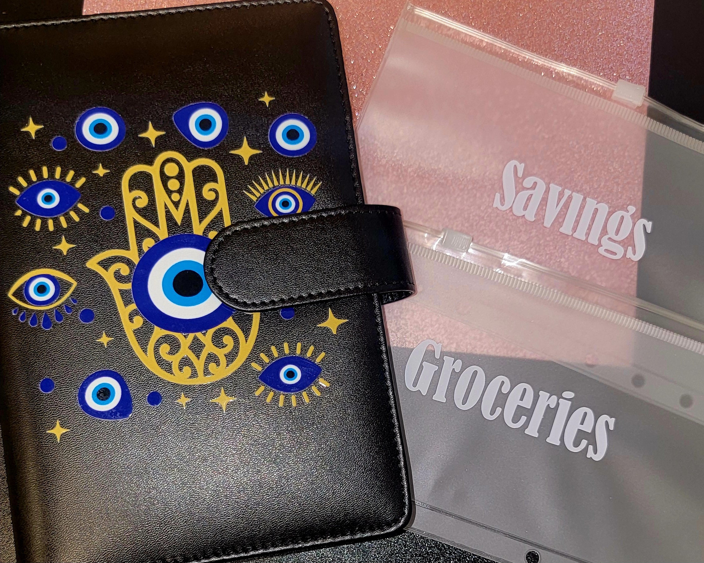 Evil Eye Savings Planner, Protect Your Vibes Planner, Cash Saving ...