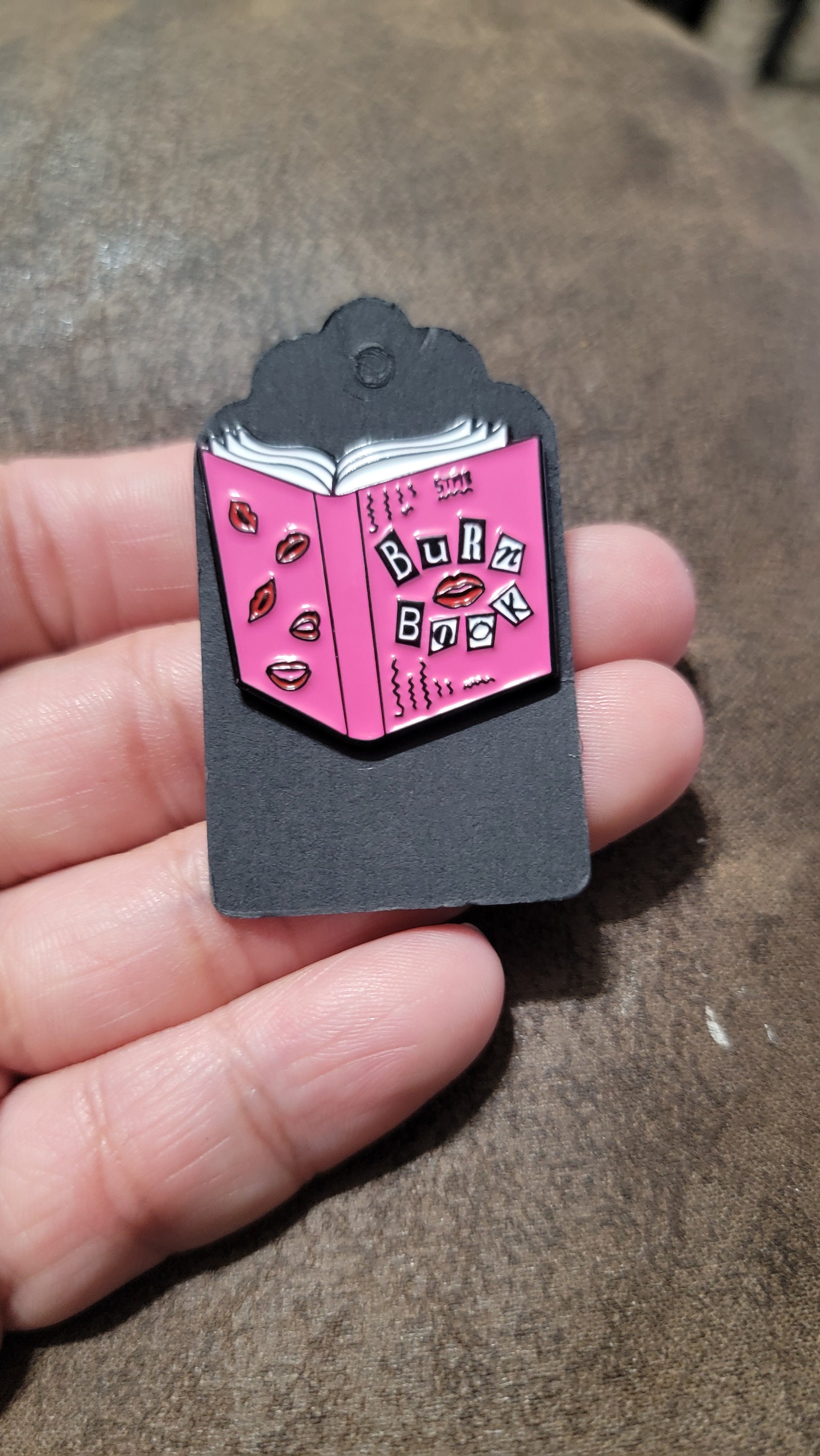 Burn Book Pin, Cute Pink Pins, Mean Movie - Etsy