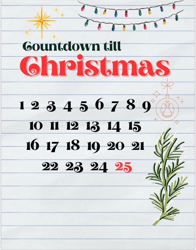 Christmas Countdown | Countdown Till Christmas | Counting Days Until ...