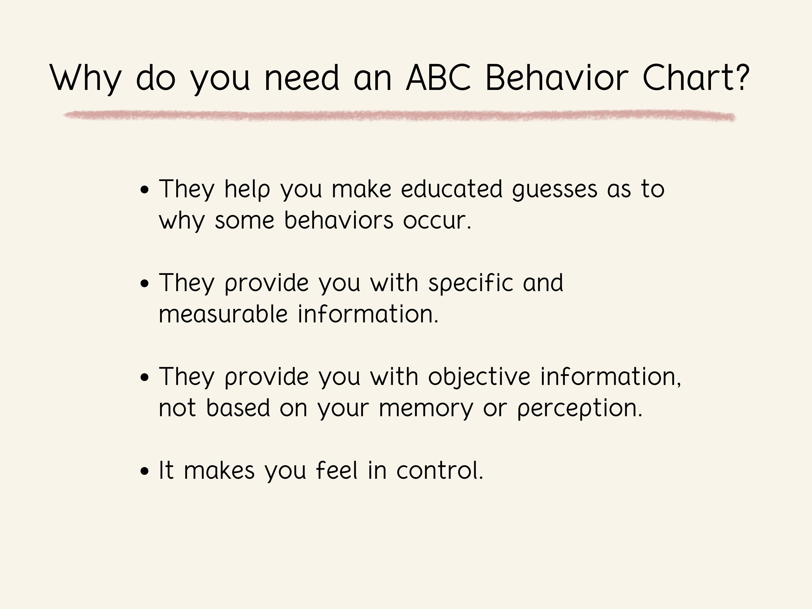 Editable ABC Behavior Chart Behavior Analysis Consequence Chart ...