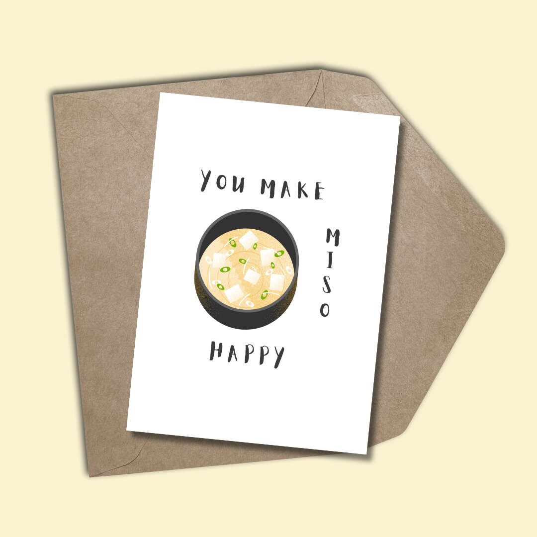 Printable Miso Valentine's Day Card Digital Download Funny Valentines Romantic Anniversary Card ...