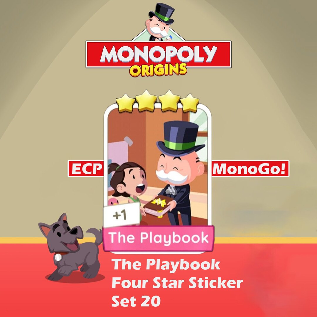 The Playbook Set 20 Monopoly Go Sticker read Description Fast Delivery ...
