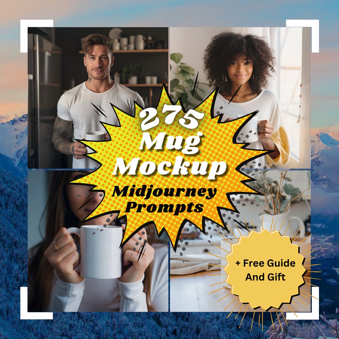 275 Mug Mockup, Midjourney Prompts, Office Mug Mockups, Digital Product ...