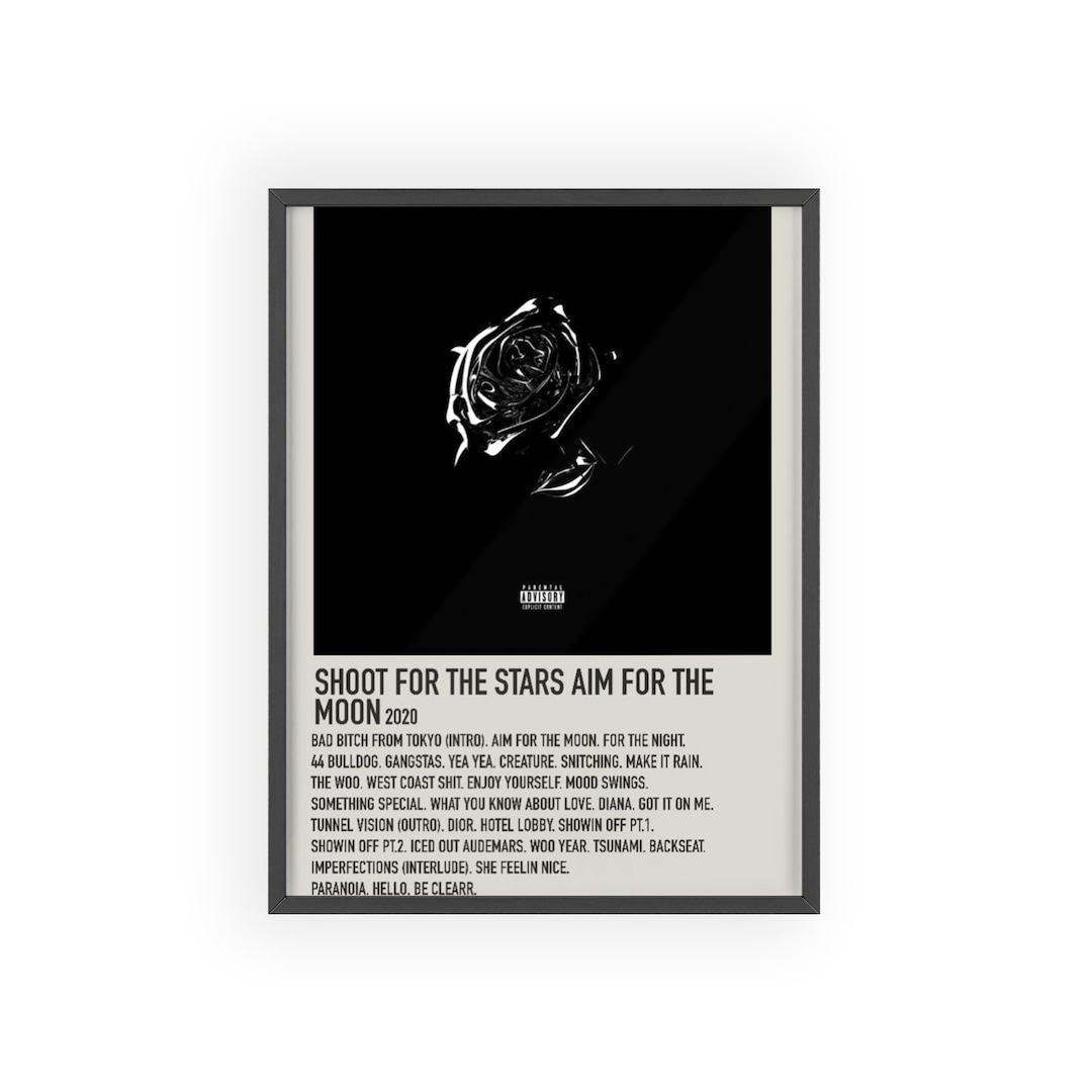 Pop Smoke Poster Album Cover Shoot for the Stars Aim for the Moon - Etsy