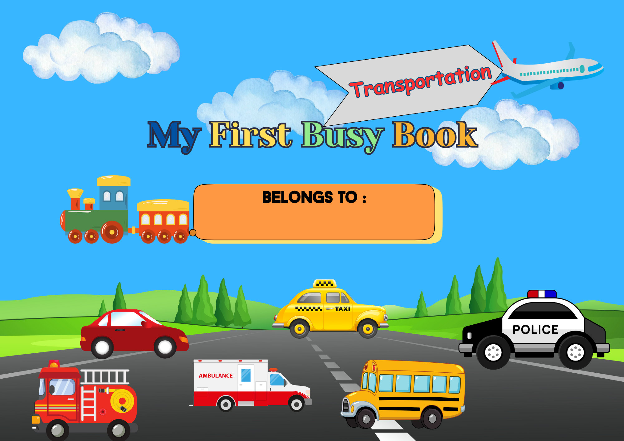 Printable Kids Busy Book Transportation Theme - Etsy