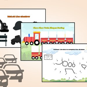 Printable Kids Busy Book Transportation Theme - Etsy