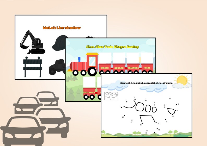 Printable Kids Busy Book Transportation Theme - Etsy