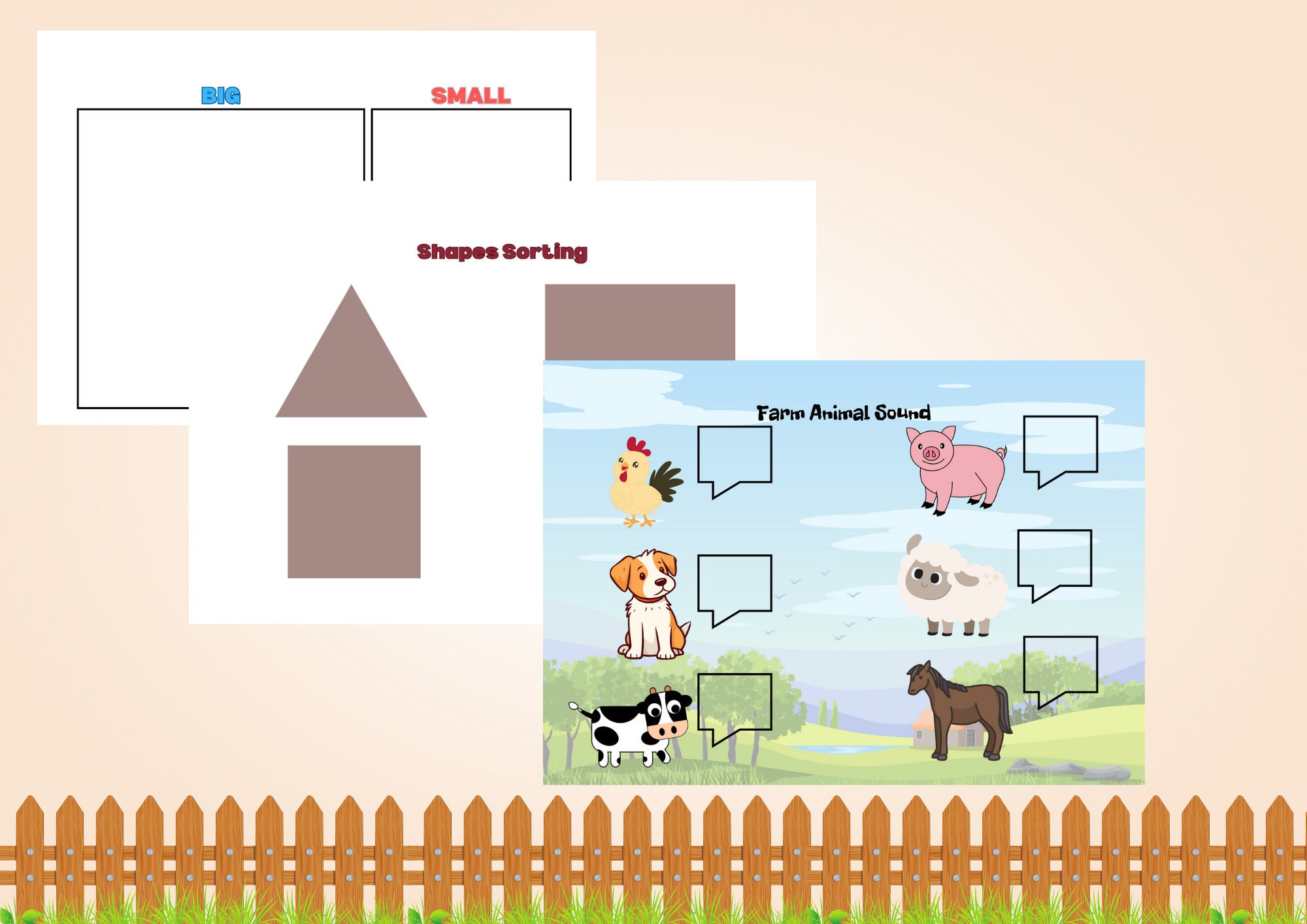 Printable Kids Busy Book FARM Theme - Etsy