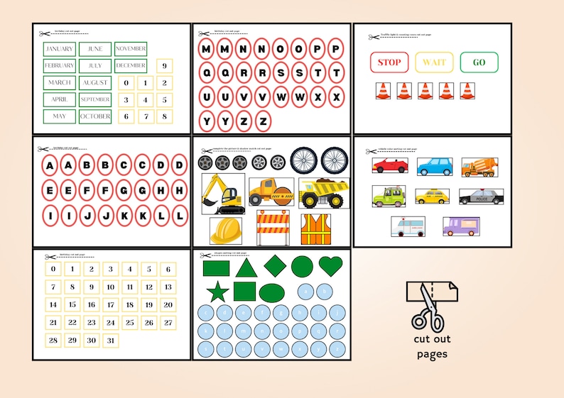 Printable Kids Busy Book Transportation Theme - Etsy