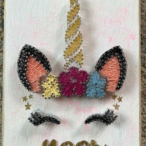 Unicorn String Art - Etsy