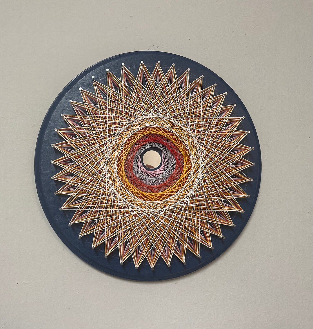 Mandala , String Art , Wall Décor, Nails, Thread. - Etsy