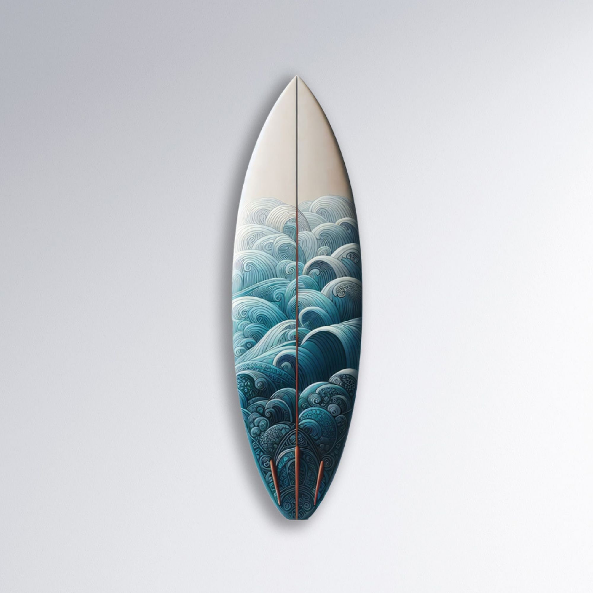 Ocean Wave Surfboard Metal Wall Art: Modern Beach Decor - Etsy