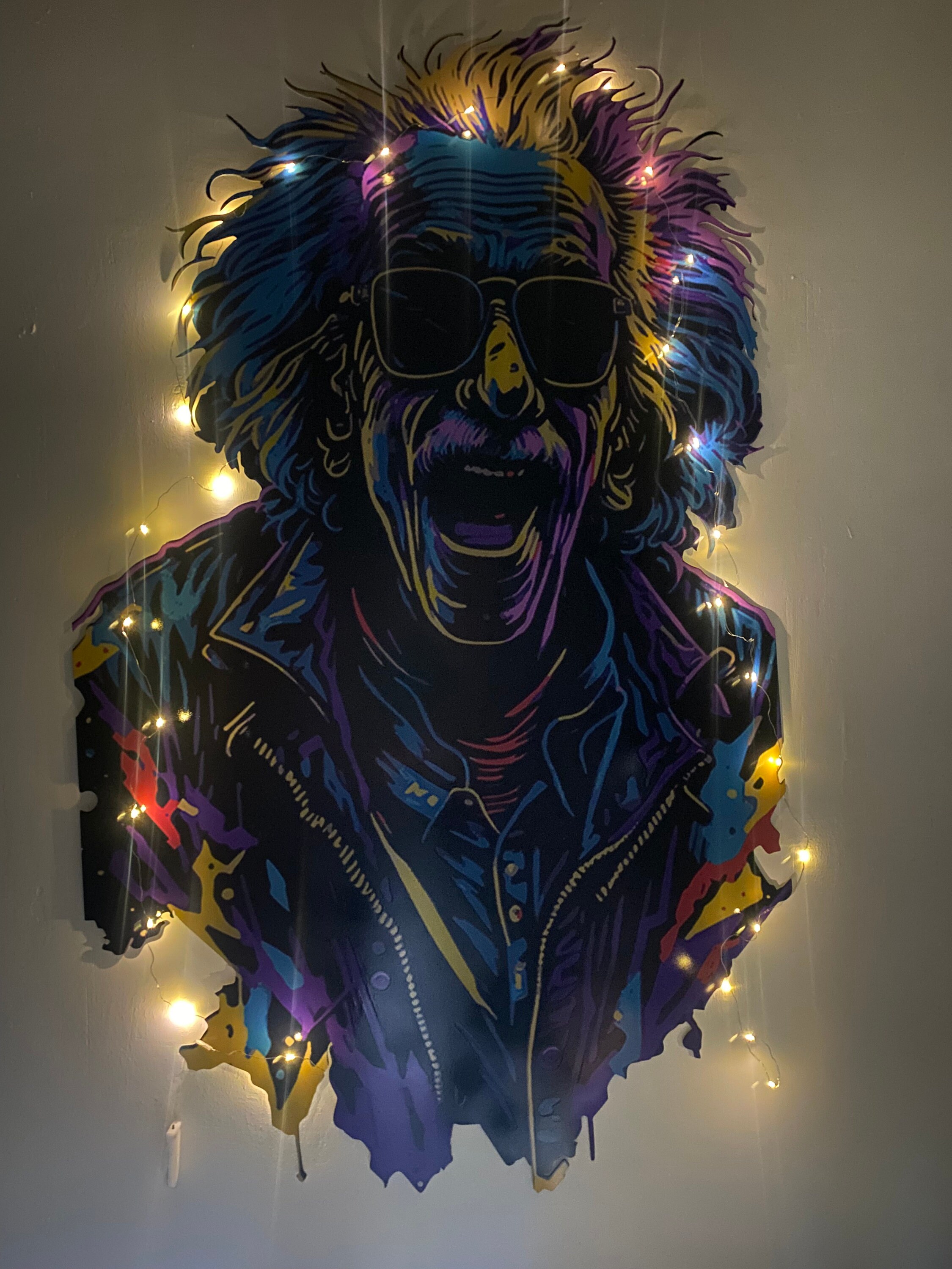 Albert Einstein Metal Wall Decor, Einstein Colored Metal Art Wall ...