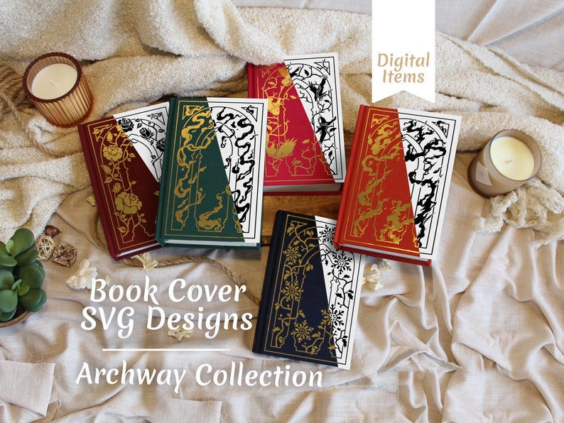 Archway Collection Book Cover SVG Package - Etsy