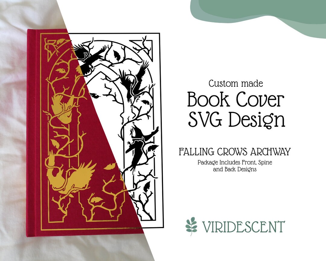Falling Crows Archway Book Cover SVG Package - Etsy