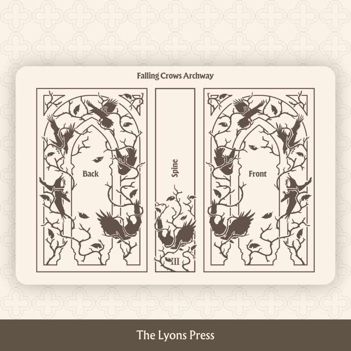 Falling Crows Archway Book Cover SVG Package - Etsy