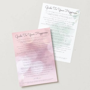 17 Rules to Happiness Guide, Printable Wall Art (PDF & JPG) - Etsy