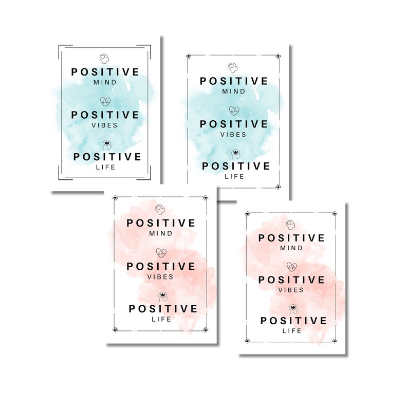 Positive Affirmations Watercolor Art Prints, Home Decor (digital ...