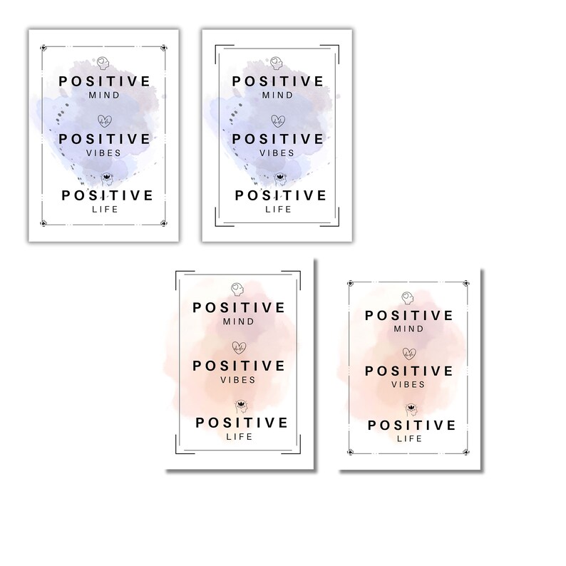Positive Affirmations Watercolor Art Prints, Home Decor (digital ...