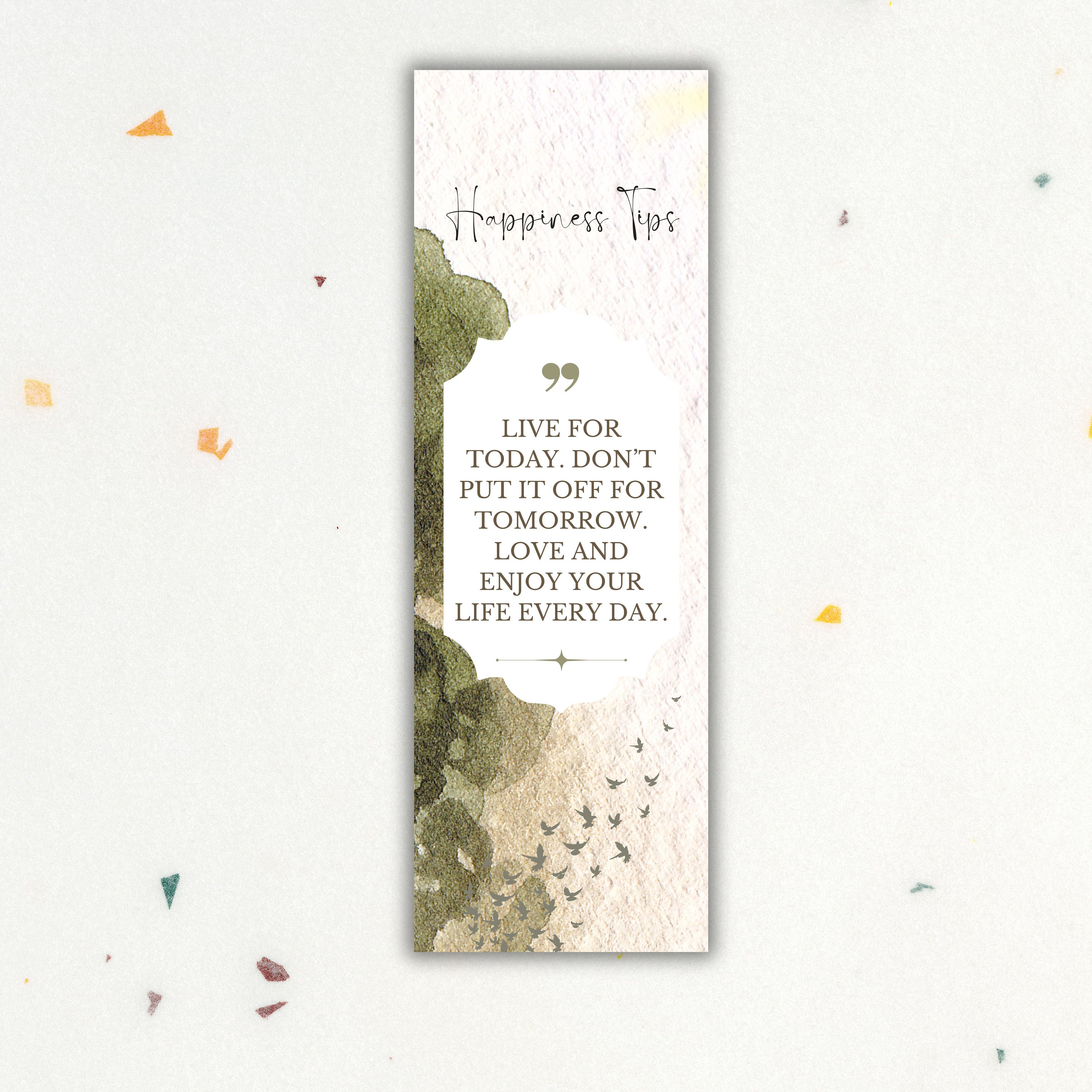 Happiness Digital Printable Bookmarks 2x6 In, Unique Printable ...